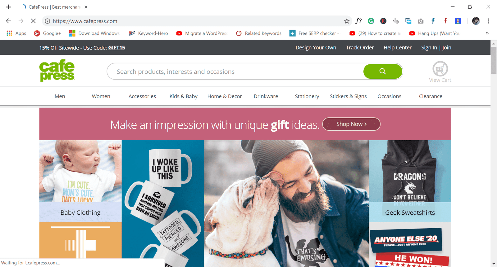 CafePress site to welcome T-shirt design